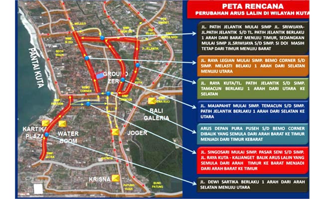 Get Ready: Kuta traffic flow changes announced for Feb. 1 | Coconuts