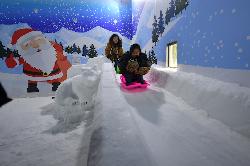 Build a snowman, catch snowflakes and slide down the snow luge at this ...