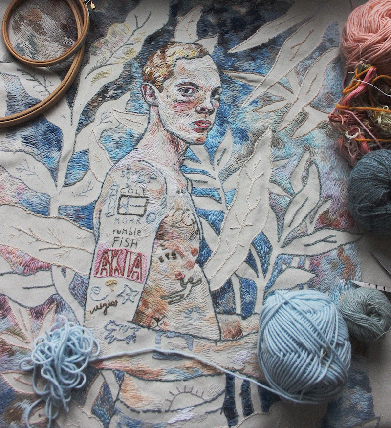 Check out this Russian artist's hand-embroidered works of art in her ...