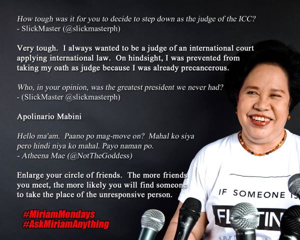 Senator Miriam Santiago launches #MiriamMondays | Coconuts