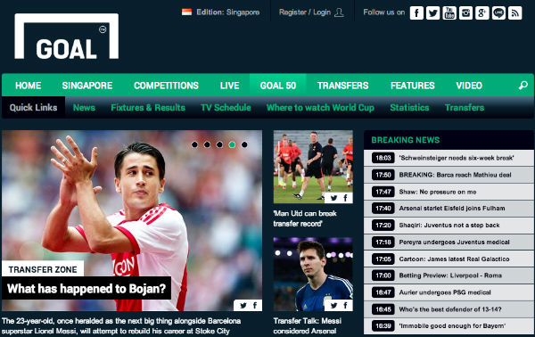 Goal.com retrenches Singapore content team | Coconuts