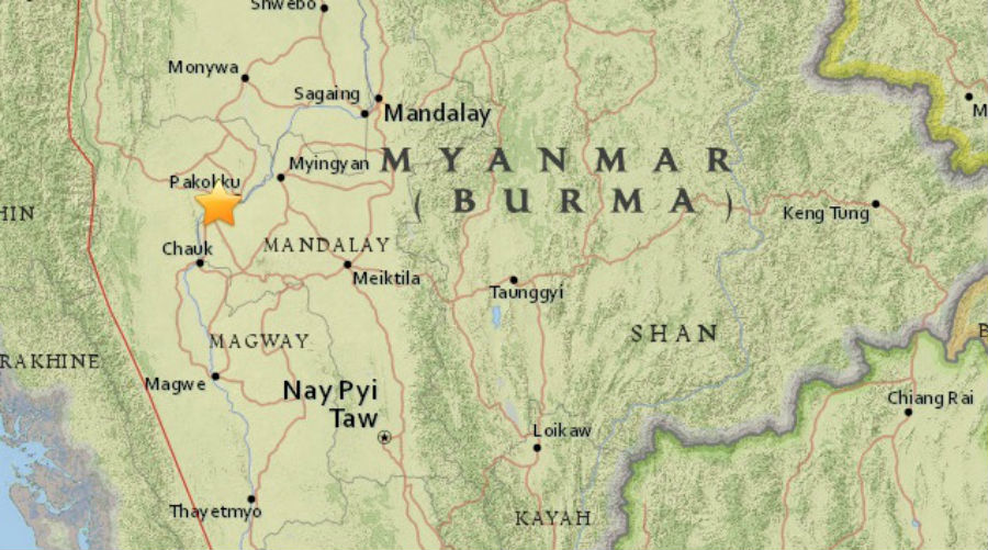 Magwe Region shaken by 5.3 quake | Coconuts