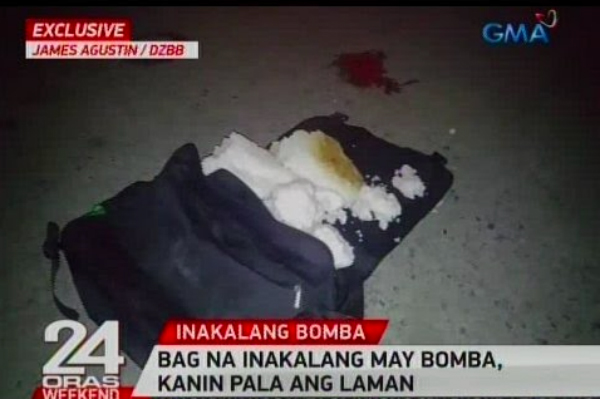 Bag stuffed with cooked rice triggers bomb scare in QC | Coconuts