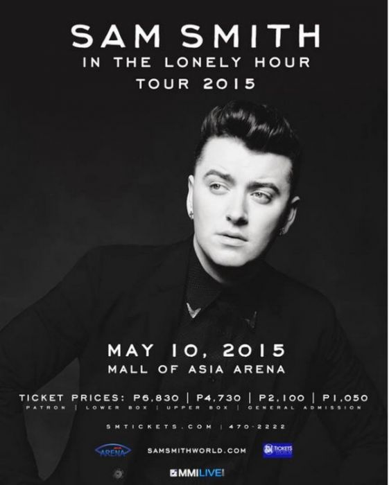 Sam Smith to hold Manila concert on May 10, 2015