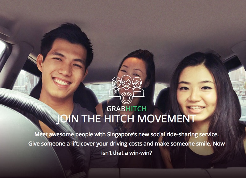 GrabHitch is the closest you'll get to hitching a ride using your thumb ...