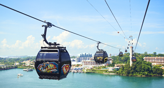 Sentosa cable car gives way with engineer on board | Coconuts