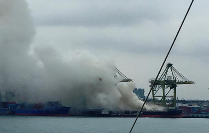 Thick smoke on shipping container leaves 3 in hospital | Coconuts