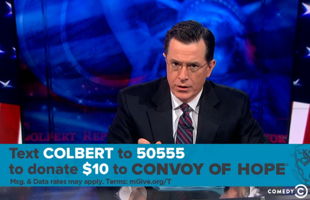 Colbert raised over US$100,000 for #YolandaPH aid | Coconuts