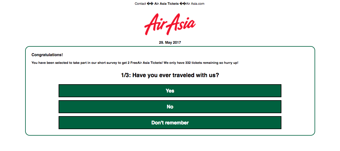 Scam alert! Scam alert! Air Asia edition | Coconuts