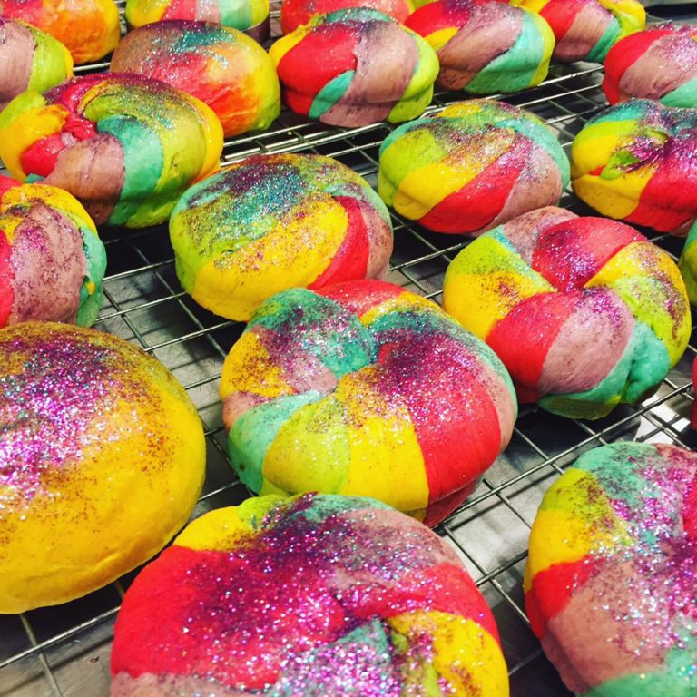 Beautiful Burger Buns: Rainbow buns served for pride month at Bad Burger