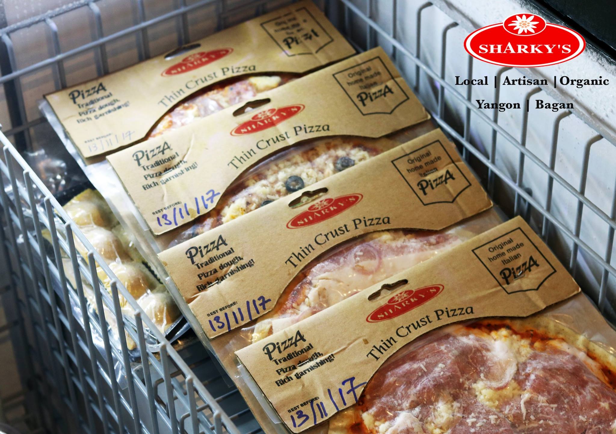 Sharky's frozen pizzas have arrived | Coconuts
