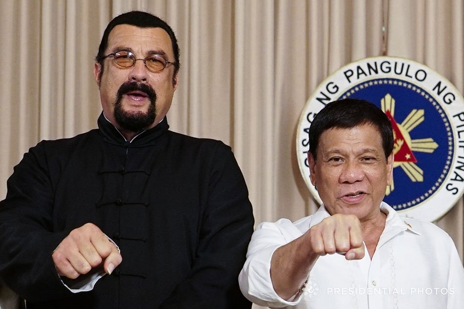 Seagal, Duterte talk karate, hatred of illegal drugs in late-night ...
