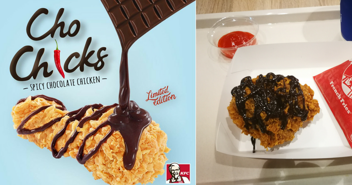 We ate KFC Indonesia’s chocolate-covered chicken b/c we’re masochists ...