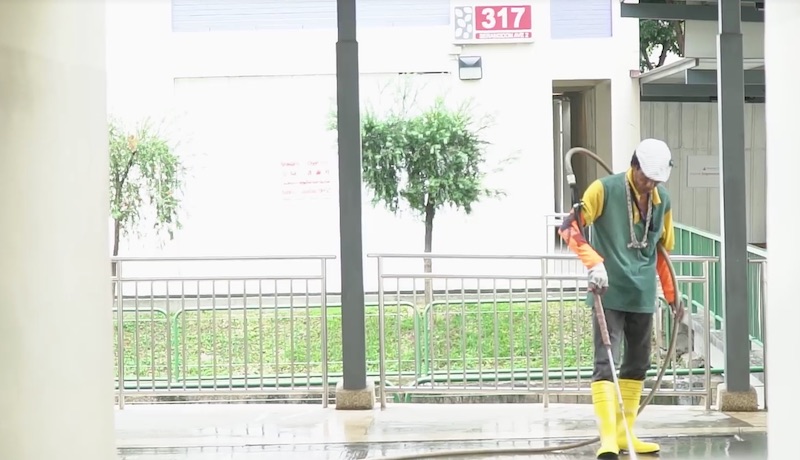 WATCH: Meet the HDB estate cleaner who doodles bunny drawings with his ...