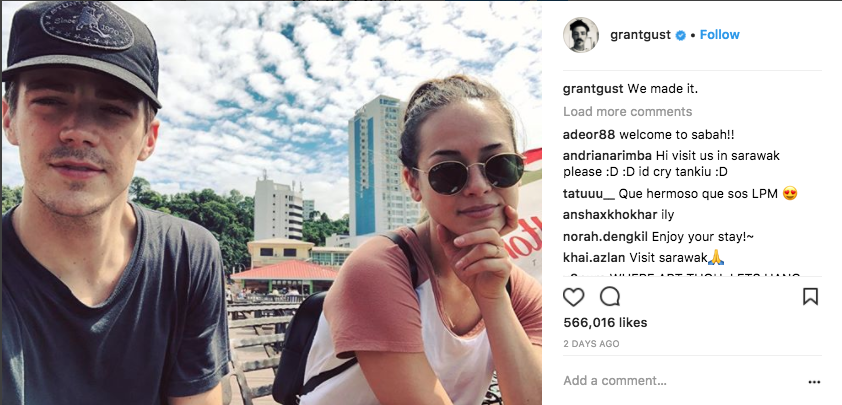 The Flash actor spotted in Sabah with his half-Malaysian fiancée | Coconuts