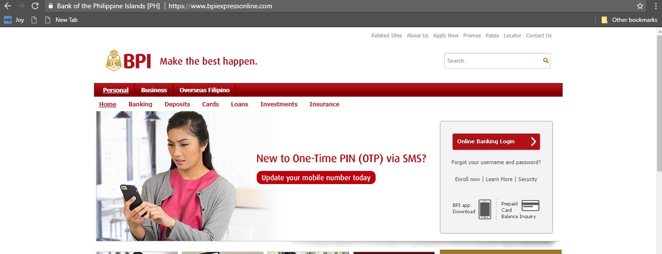 Beware of fake BPI online banking URL | Coconuts