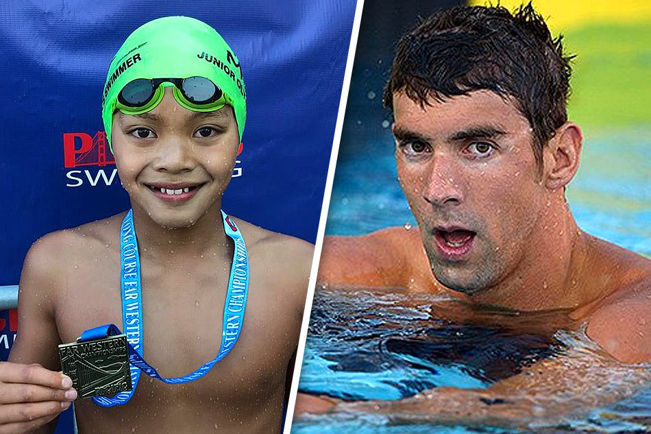 SUPERMAN: 10-year-old Fil-Am swimmer Clark Kent beats Michael Phelps ...