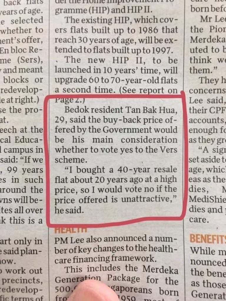 Netizens ridicule misprint on TNP that indicated a resident bought a flat when he was 9-years ...