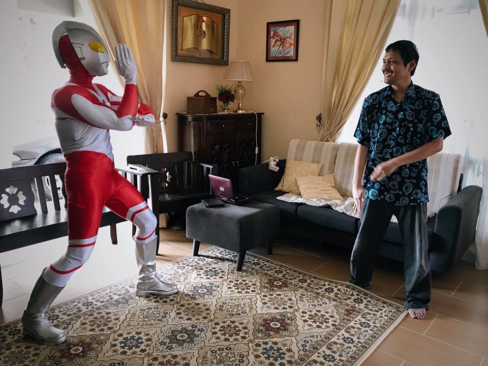 Older brother brings Ultraman to life for disabled younger brother's ...