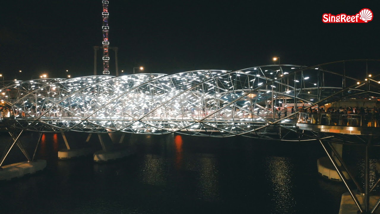 WATCH: Trippy drone footage of the light art installation at Marina Bay ...