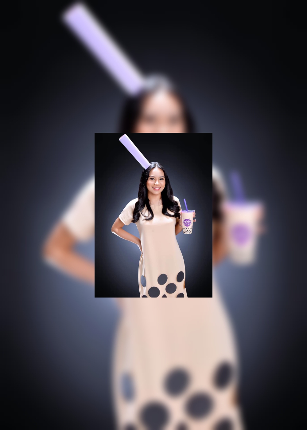 CREATIVITEA: Student dresses up as milk tea cup for graduation photo ...