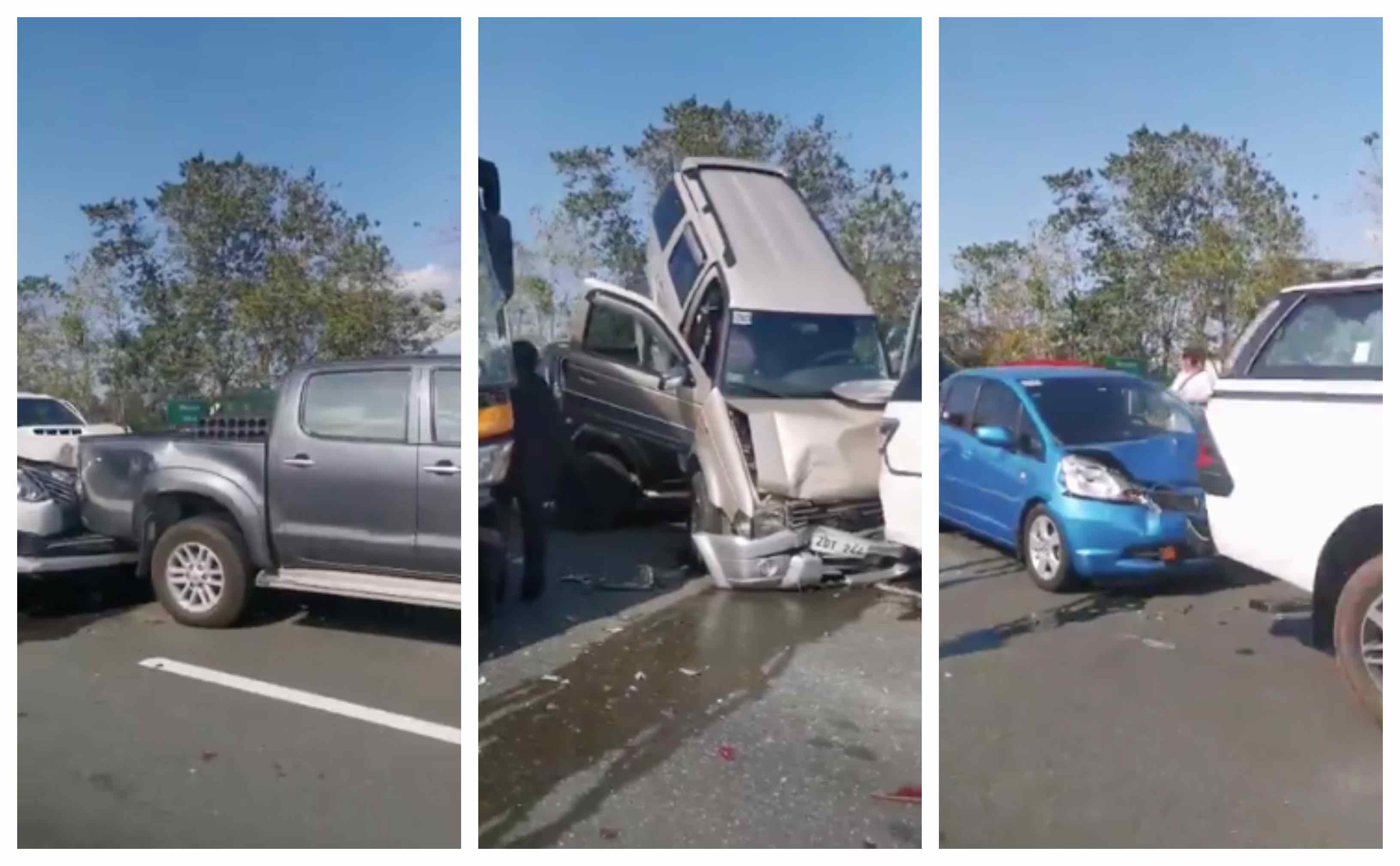 Several hurt in seven-vehicle crash on NLEX | Coconuts