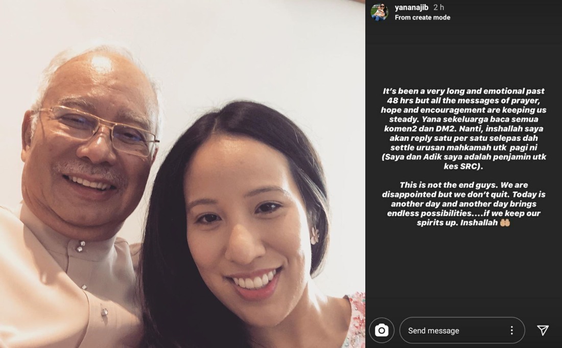 ‘This is not the end’: Najib Razak’s daughter on her dad’s verdict ...