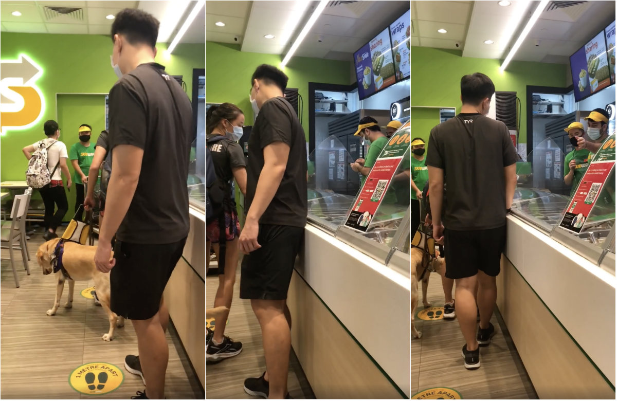 Subway sorry for kicking out former athlete with guide dog | Coconuts