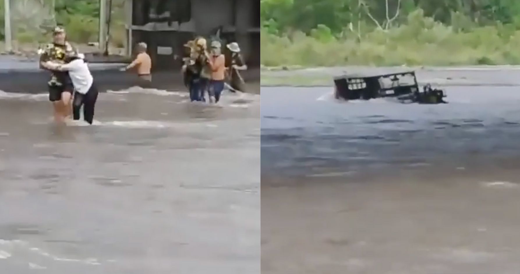 7 SUVs trapped in river following flash flood in Bali’s Klungkung ...