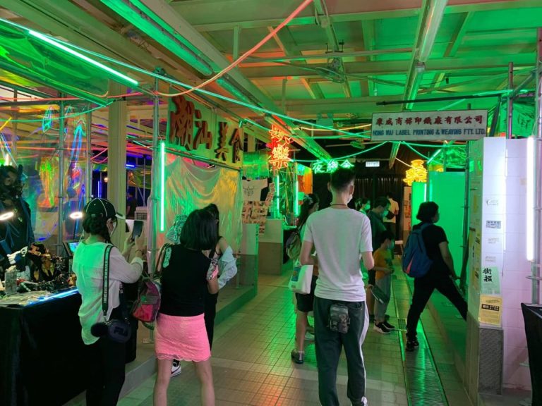 Former Sham Shui Po homeless camp is now neon-lit 'cyberpunk ...