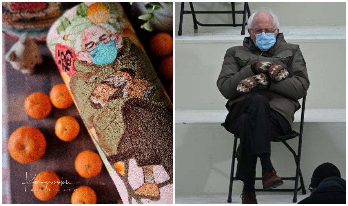 Malaysian woman bakes Bernie Sanders meme into Chinese New Year cake ...