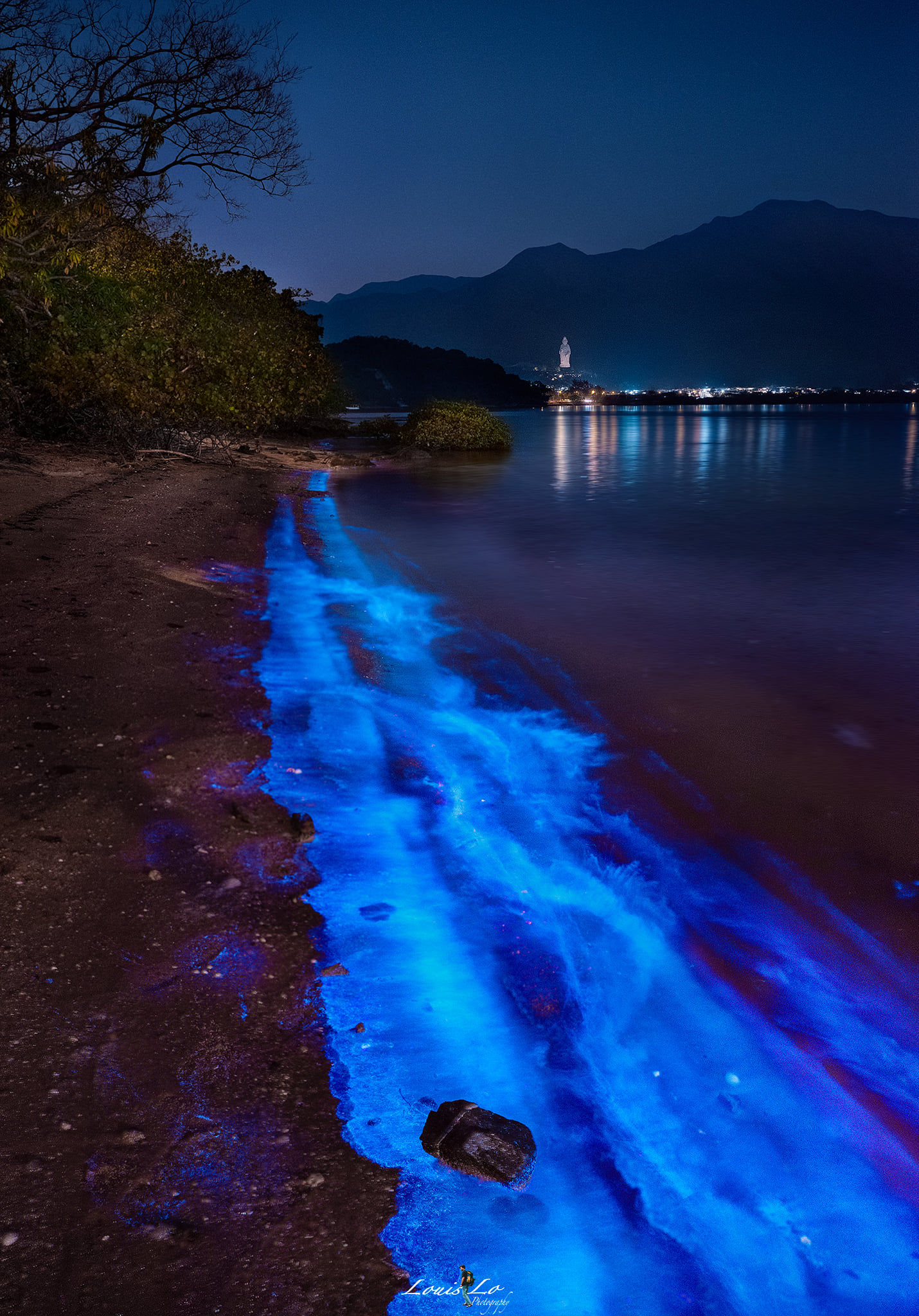 (Photos) Natural 'blue glow' lighting up Hong Kong fishing village ...