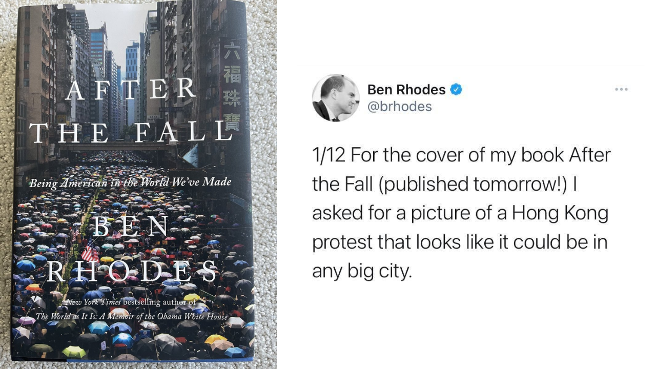 Hong Kong protests are funded by America, US writer's book cover choice ...