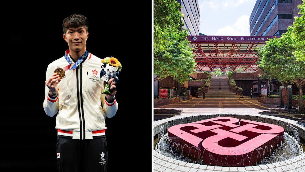 University presents Olympic gold medalist Edgar Cheung with honorary ...