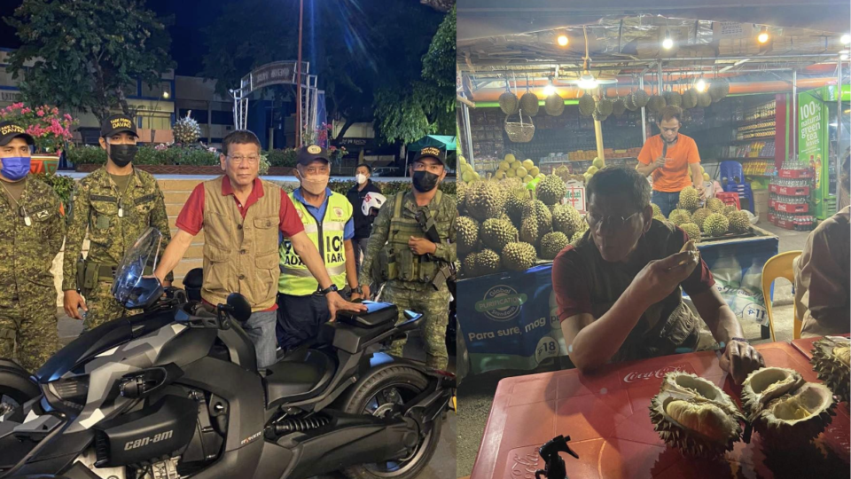 Durian and motorbikes: Duterte’s post-presidential life in pictures ...