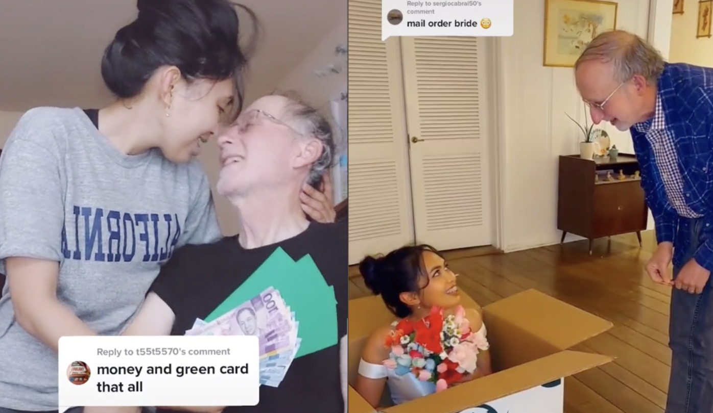 Couple with 42-year age gap gain fans, brush off haters on TikTok ...