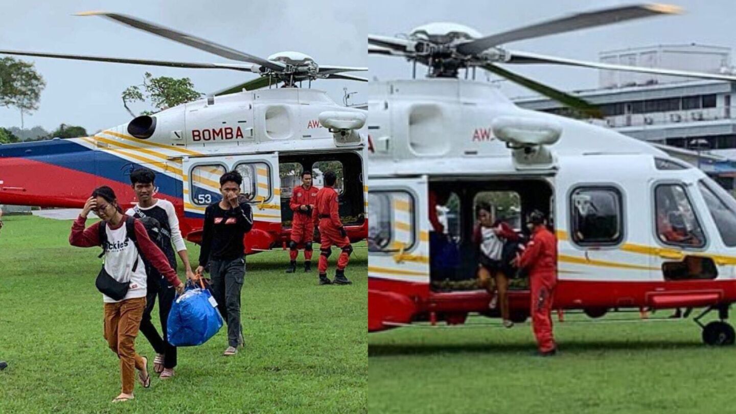 Malaysian fire dept flies three indigenous students to school due to ...
