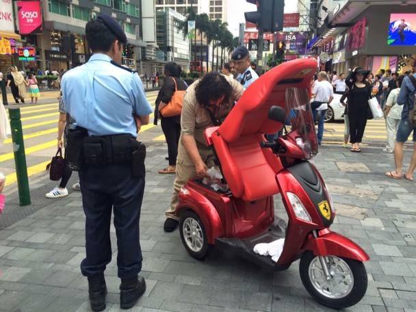 Man drives his ‘Ferrari’ mobility scooter onto the MTR to Hongkongers ...