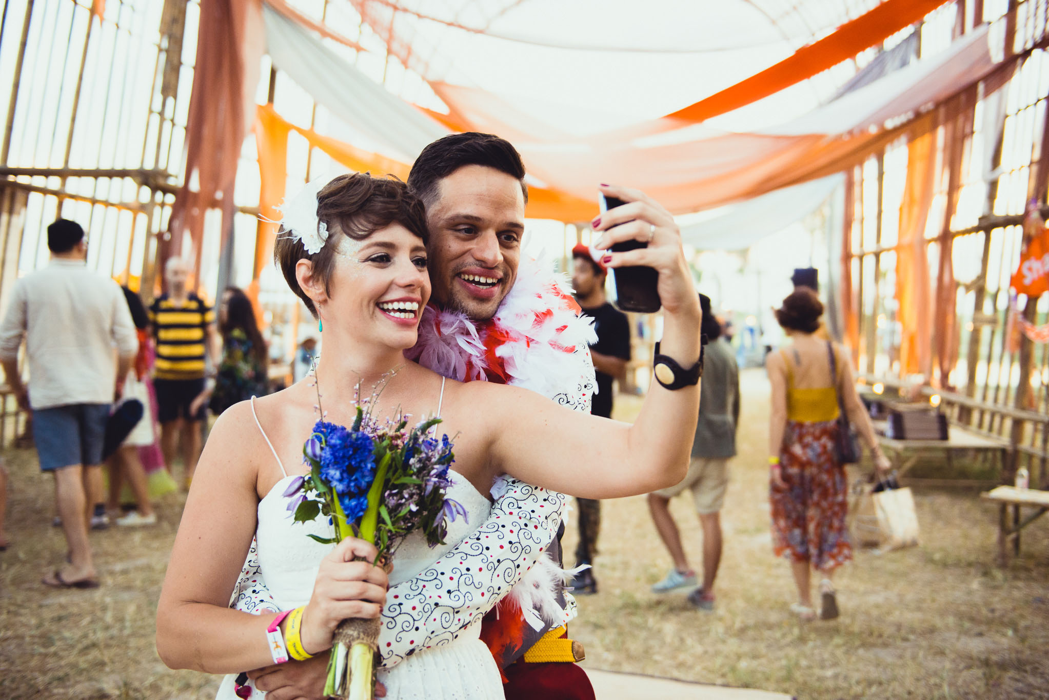 A wedding at Wonderfruit, a music festival in Thailand