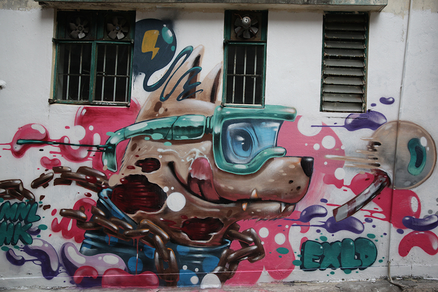 Photos of Hong Kong's street graffiti