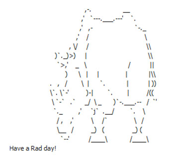 Today is totally ‘rad’ day