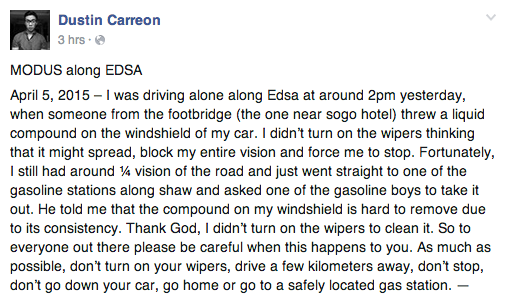 Viral: A new modus operandi on EDSA | Coconuts